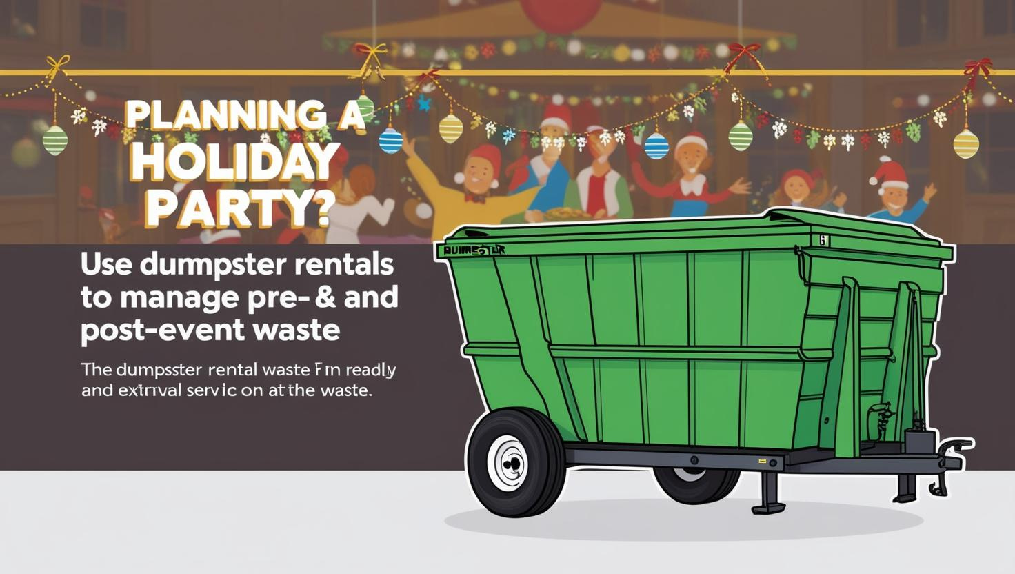 Planning a Holiday Party? Use Dumpster Rentals to Manage Pre- and Post ...